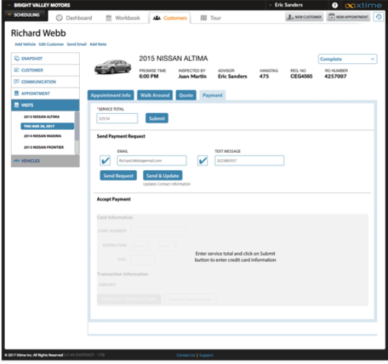Xtime Payment - Engage Payment - Online Option