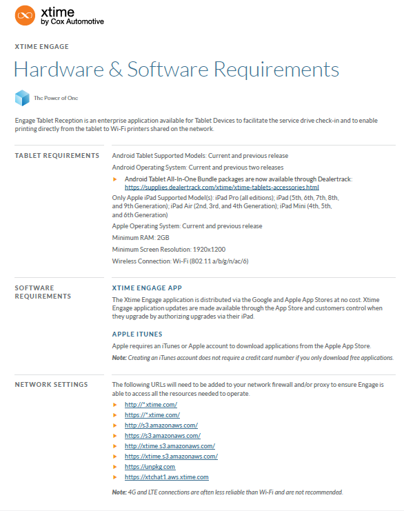 Engage - Engage 8 - Hardware Requirements