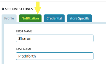 Xtime Inspect User Accounts - Inspect - Setup User Notifications
