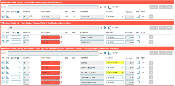 Xtime Inspect Dashboard - Adding ASR from Inspect RO History