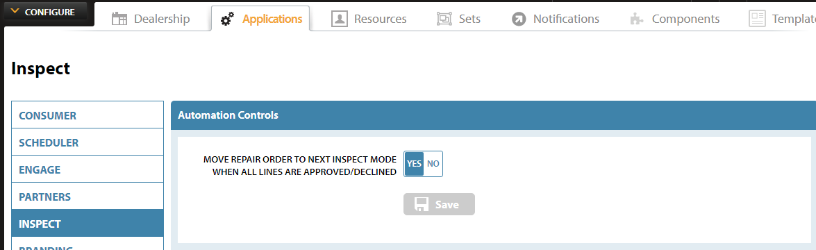 Xtime Inspect Admin - Inspect - Move RO to Repair Mode in Inspect ...
